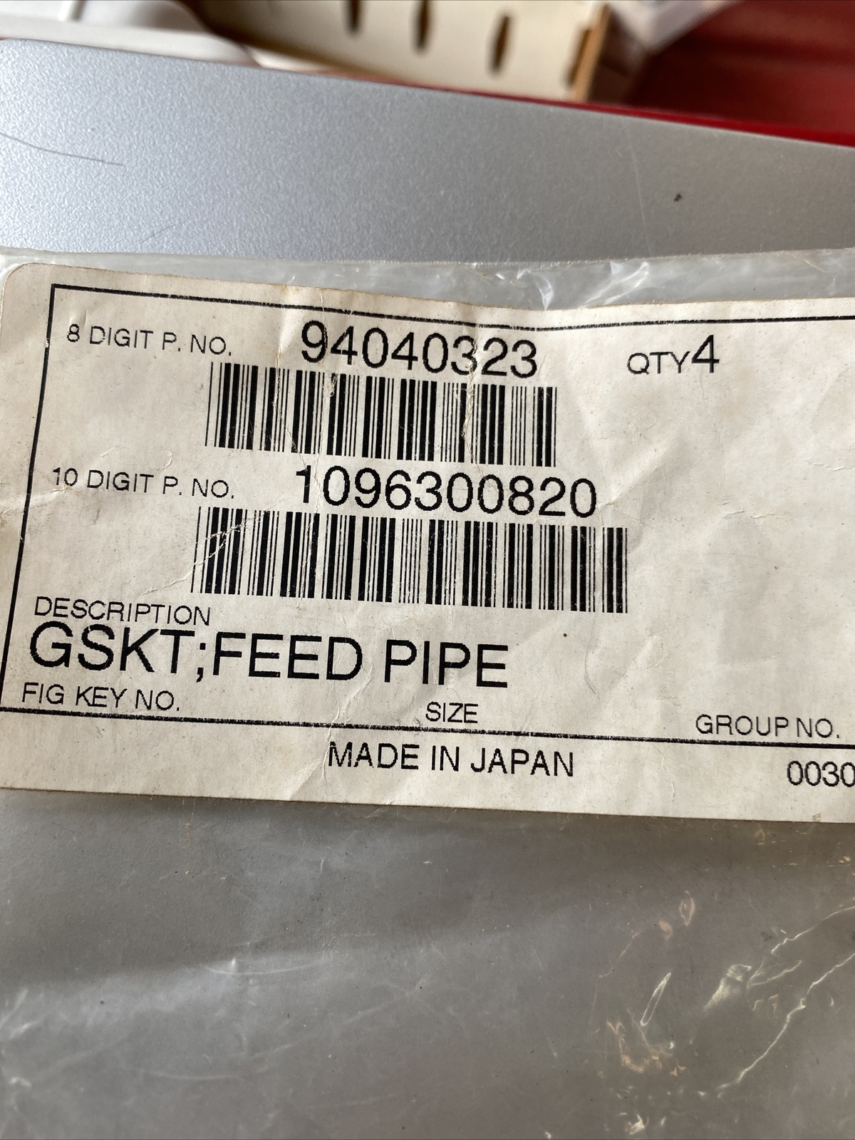 (4) GM 94040323 Fuel Pipe Gaskets 2013-20 GM 2.0L & 2.5L Engines. | eBay