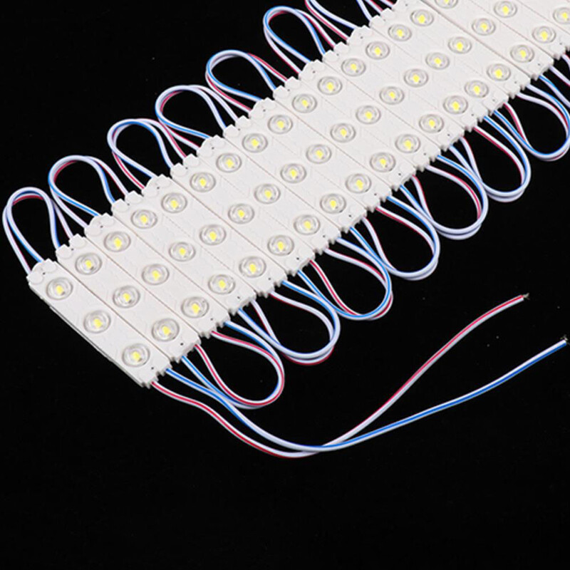 20pcs DC12V 2835 SMD 3 LED Module Injection Waterproof IP67 Decorative ...