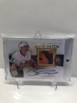 16-17 Upper Deck SP Authentic Future Watch Patch Auto Mathew Barzal ...