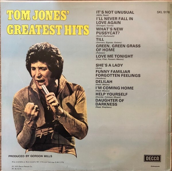 Tom Jones Greatest Hits VINYL LP (VG+) ORIGINAL PRESS (SKL 5176) | eBay