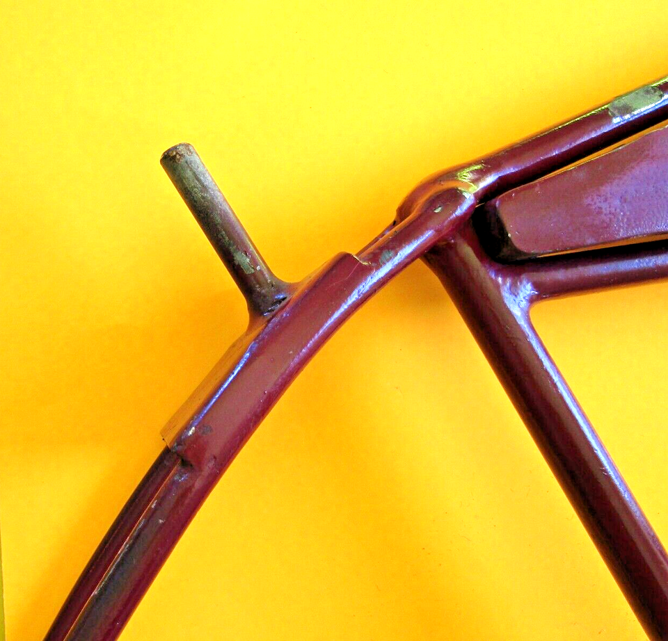 CUSTOM WELDED OLD SCHWINN BICYCLE FRAME FOR 26" TIRES WITH HAND MADE ...