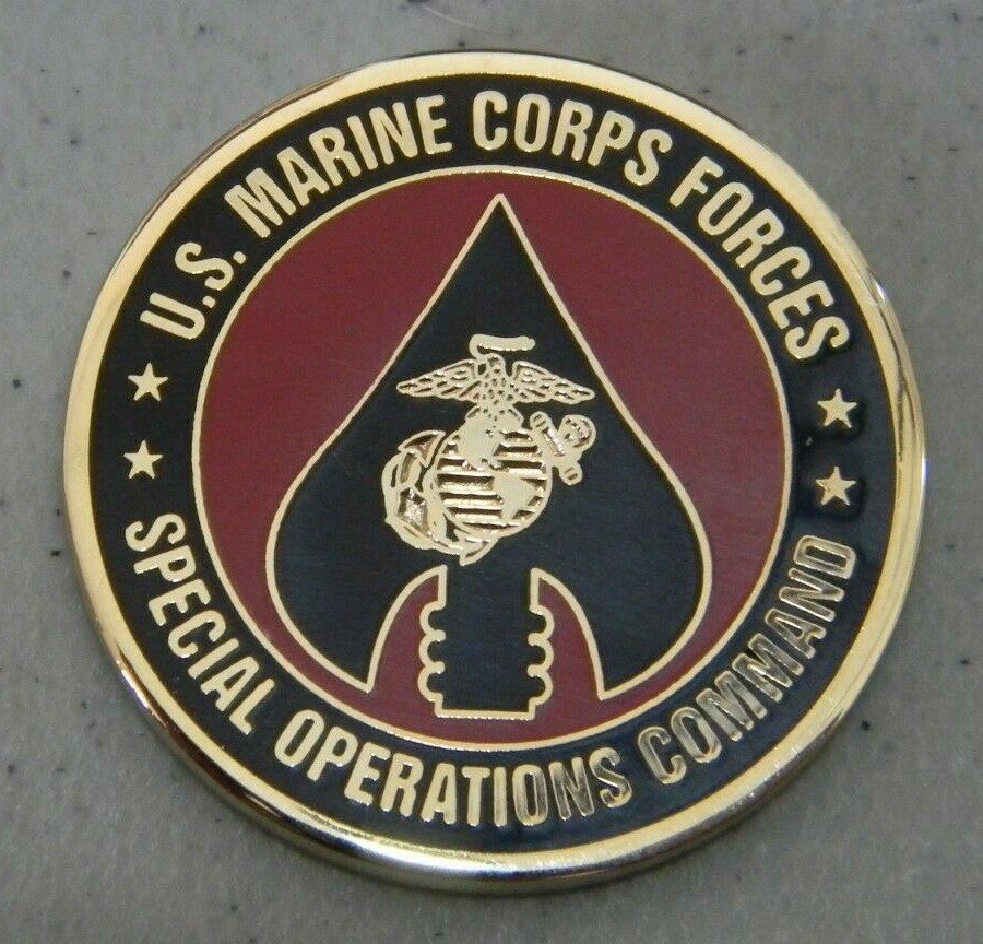U.S. MARINE CORPS FORCES SPECIAL OPERATIONS COMMAND CHALLENGE COIN NIP ...