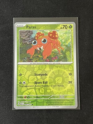 Pokemon - Paras 046/165 Reverse Holo - Scarlet & Violet 151 NM/M | eBay