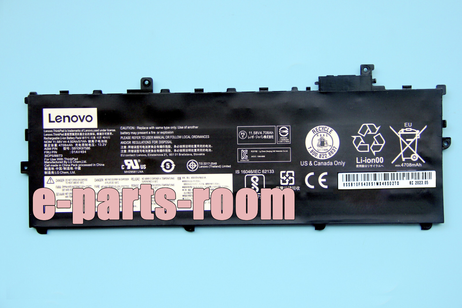 New Genuine 01AV494 01AV430 Battery for Lenovo ThinkPad X1 Carbon 5th ...