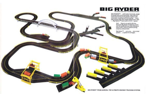 1pc 1981 Aurora AFX Slot Car DOUBLE LANE TRUCK TERMINAL TRACK 8116 ...