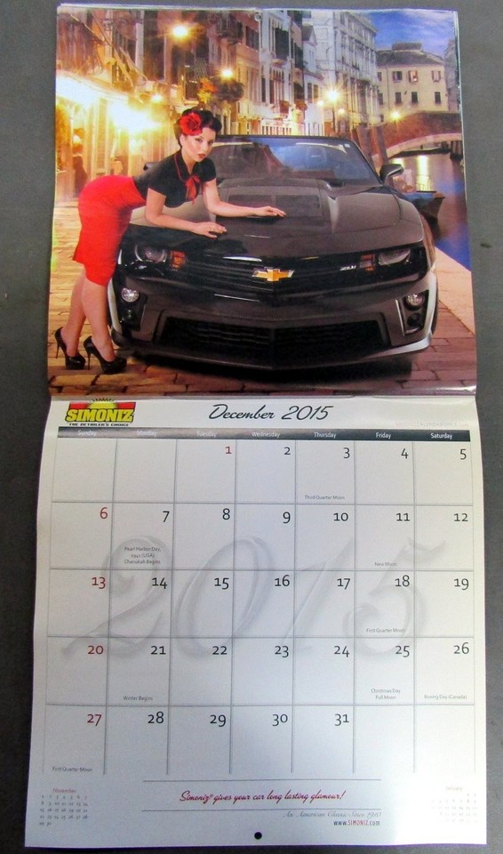 Good For 2026 Simoniz Pinup Car Girl Hot Rod Garage Calendar | eBay