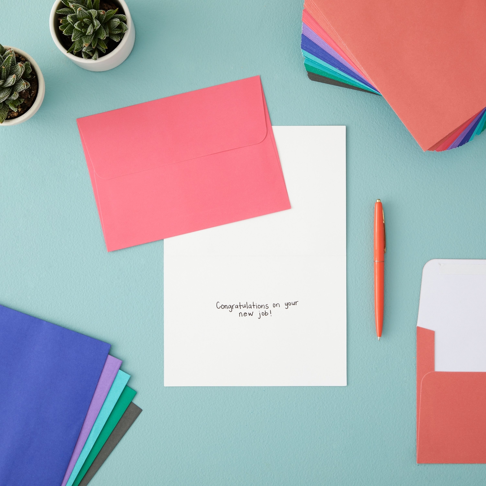 100 Pack Colored Envelopes 5x7 for Mailing, A7 for Invitations ...