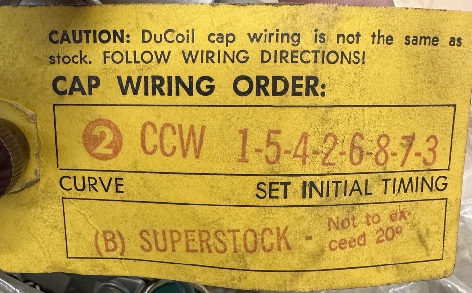 NOS MoPar W & H DuCoil A13DB Distributor RB Engines 413 440 426 Vintage ...