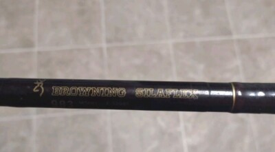 Vtg Browning SILAFLEX 983 8'3" 2pc Model F 32983 Casting Fishing Rod ...