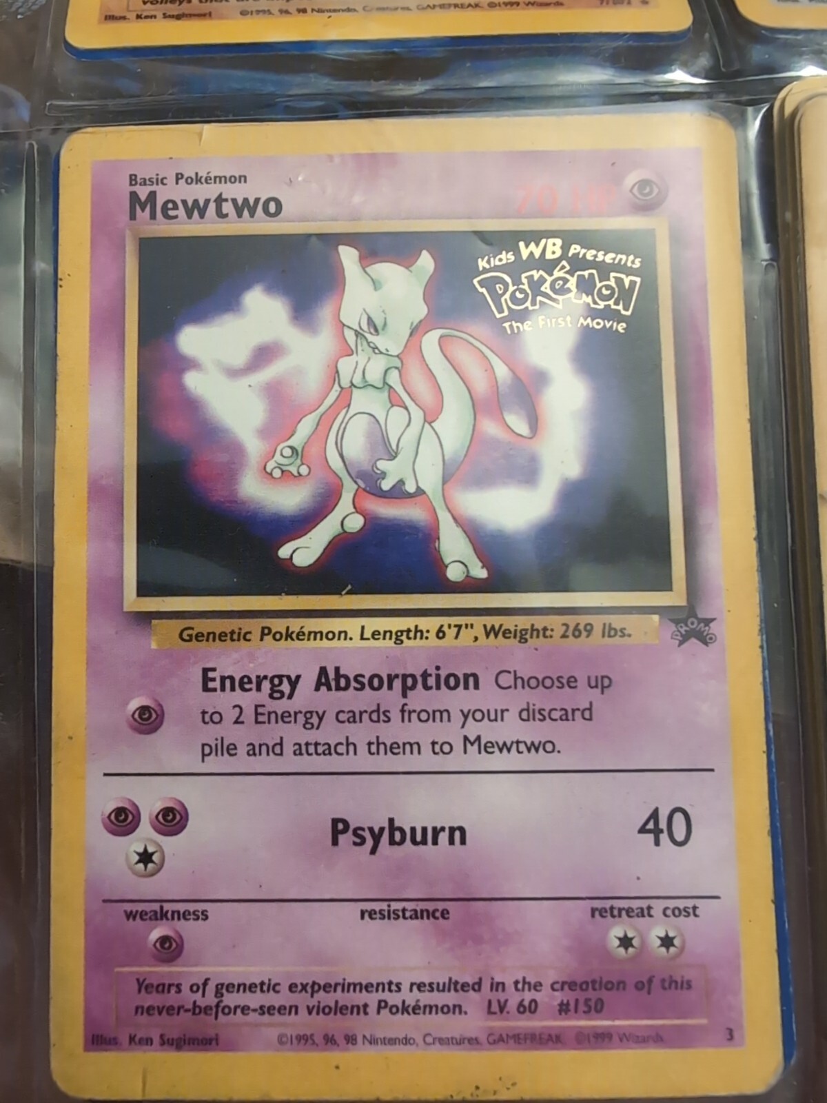 1999 Mewtwo pokemon the mewtwo movie promo card (holographic) | eBay