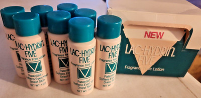 NOS Lac-Hydrin Five Fragrance Free Lotion Lot Of Eight 1 Oz Bottles | eBay