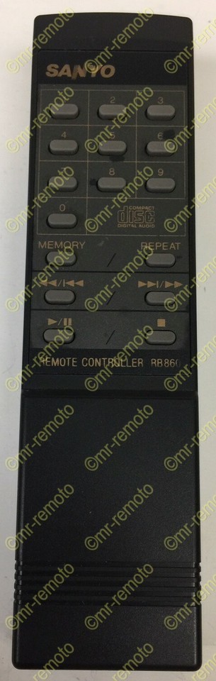 OEM Genuine SANYO Remote Control for CD Player Models RB860 RB-860 | eBay