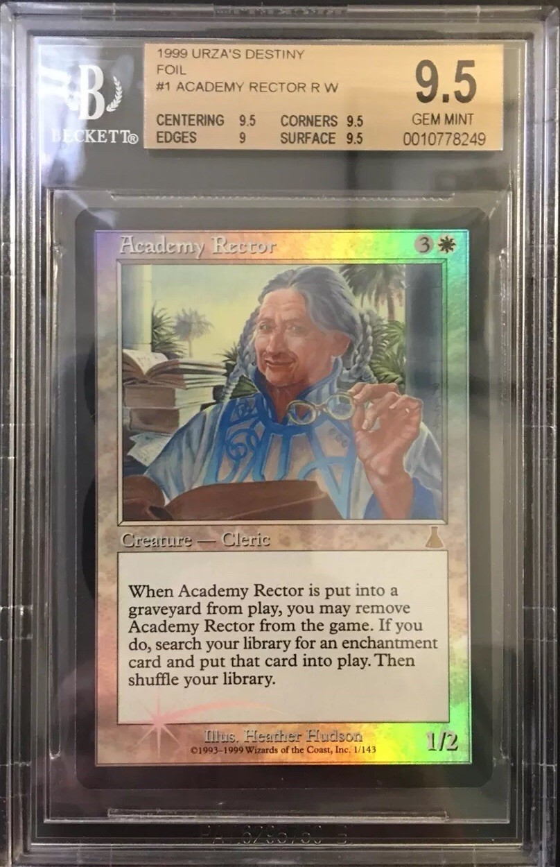 Academy Rector FOIL - BGS 9.5 GEM MINT - Urza’s Destiny - MTG Vintage ...