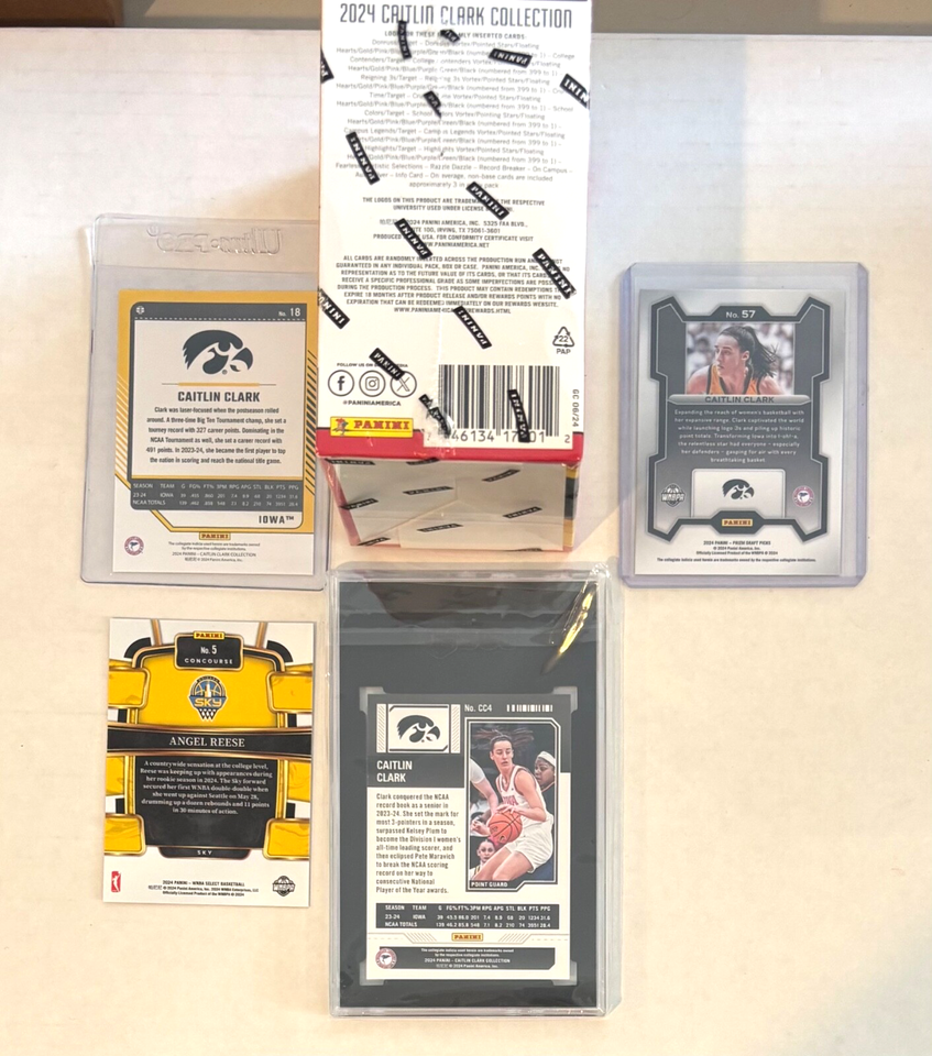 Lot 2 Panini Catlin Clark Hy Vee Exclusive Sealed Blaster Boxes 48 ...