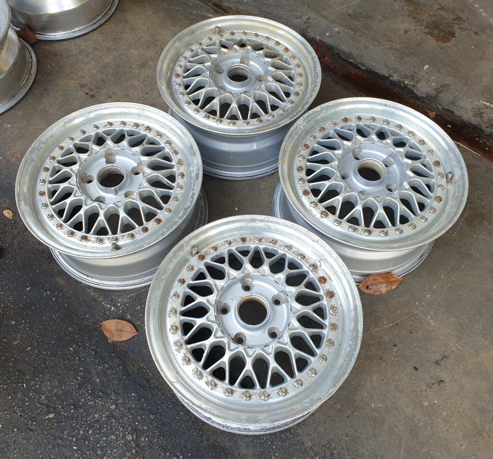 JDM BBS RS Mesh RS224 Racing 15" rims wheels 114.3X5 for dc2 ek9 Z31 ...