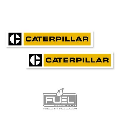 CAT Construction Equipment Diesel Power Truck Premium Vinyl Decal 2-Pack | eBay