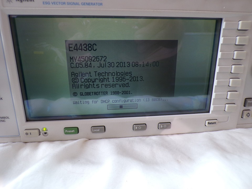 Agilent E4438C ESG Vector Signal Generator, 250 Khz-6.0 Ghz, Tested | eBay