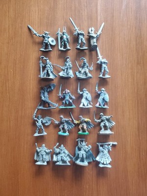 Dungeons & Dragons 20 Fantasy Miniatures Job Lot Warriors & 3 Stage ...