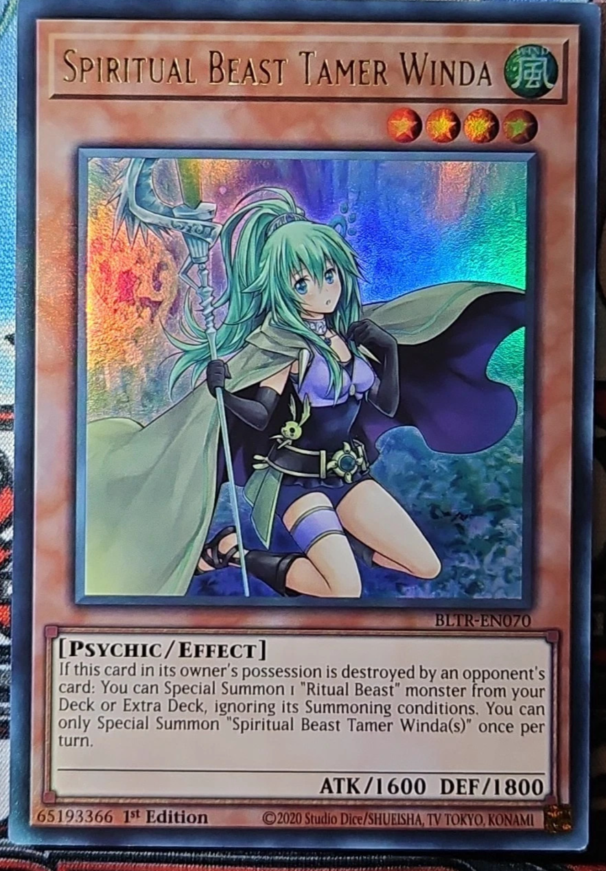 Spiritual Beast Tamer Winda BLTR-EN070 Ultra Rare 1st Edition LP | eBay