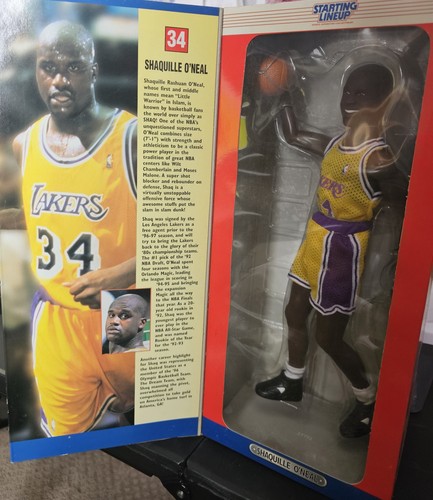 Starting Lineup 1997 Shaq Shaquille O'Neal 12" LA Lakers Poseable ...