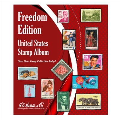 Harris United States US Stamp Starter Album Freedom Edition 125 Pages ...