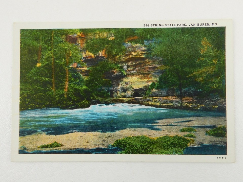 Big Springs State Park Van Buren Missouri River White Boarder Vintage ...