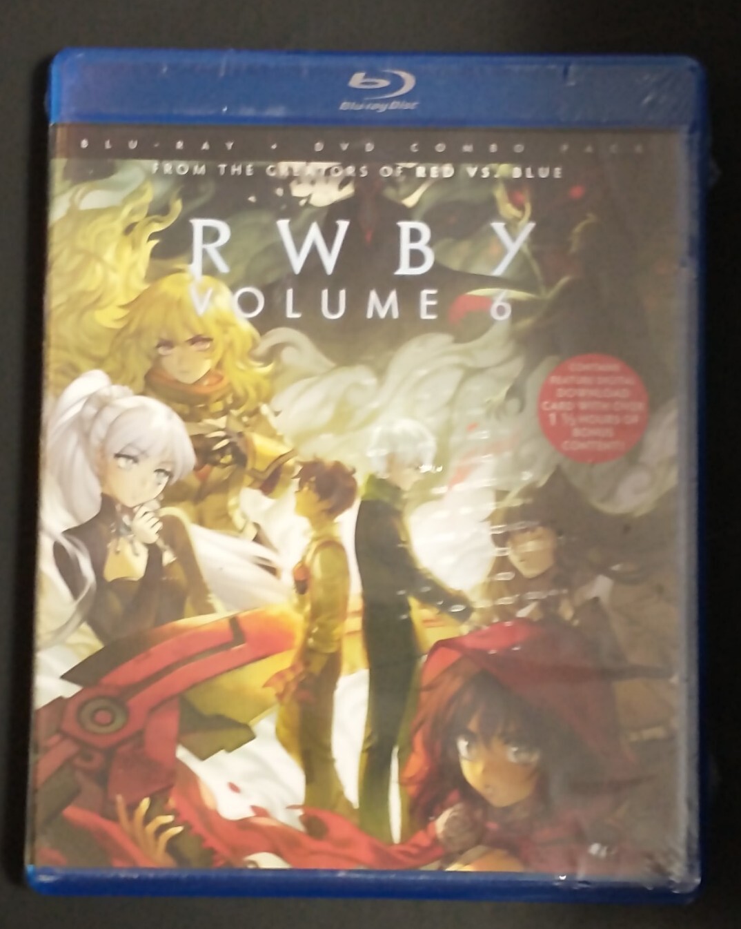 RWBY Volume 6 Blu Ray DVD & Digital Combo Kingdom of Vale Keychain ...