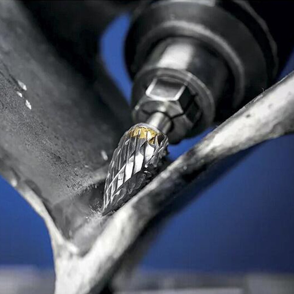 10x Tungsten Steel Solid Carbide Rotary Burrs Bit For Dremel ...