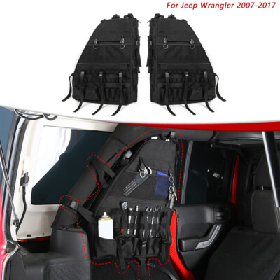 Roll Bar Storage Bag Cage Multi-Pockets for Jeep Wrangler JK JKU TJ ...