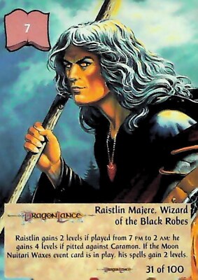 Spellfire CCG Raistlin Majere, Wizard of the Black Robes - Dragonlance ...
