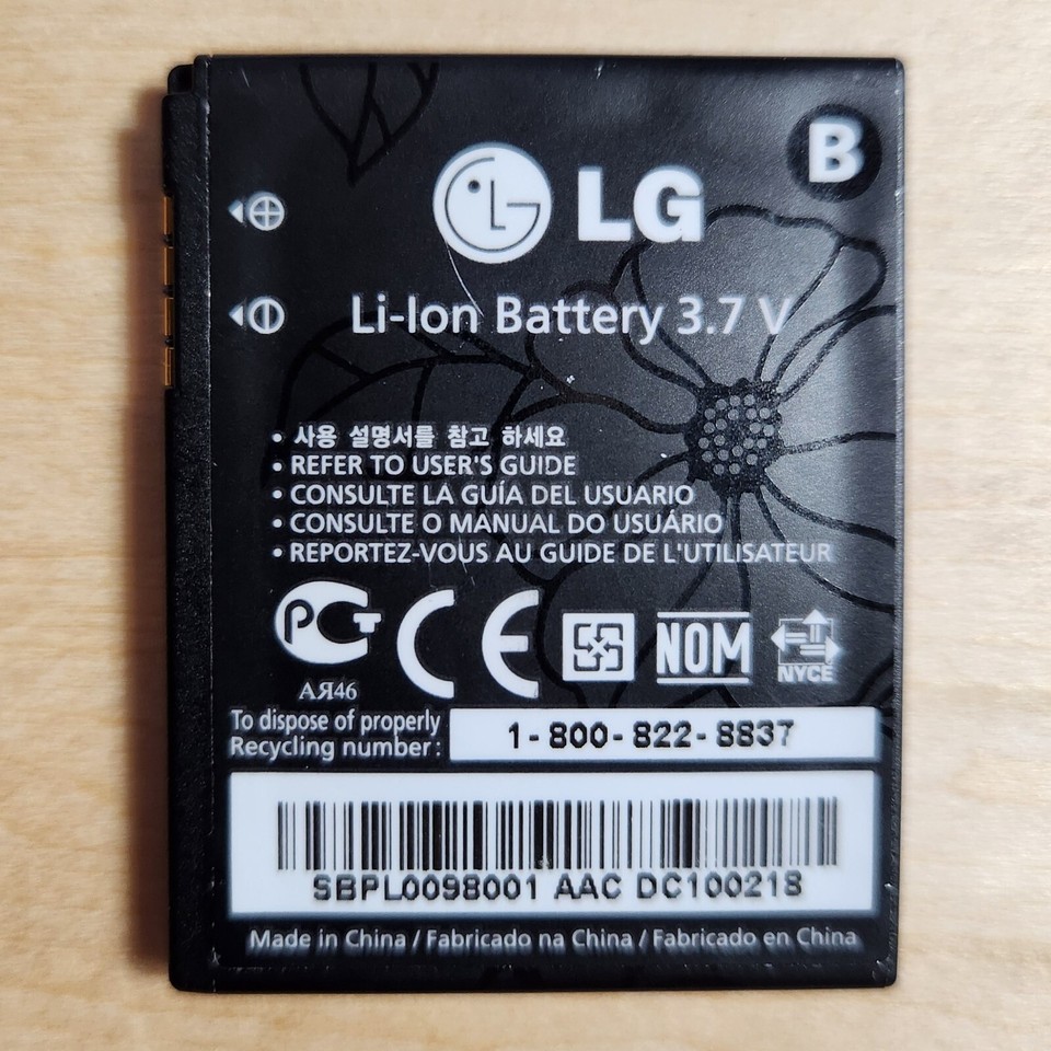 OEM LG LGIP-580N Battery for LX610 Bliss UX700 Arena GT950 Mystique | eBay