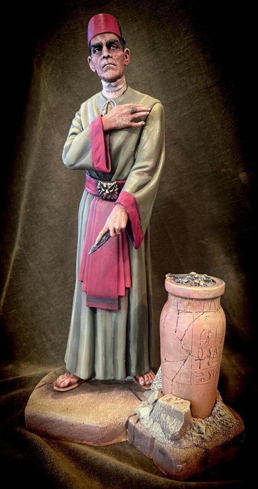 Boris Karloff as Ardeth Bey Movie The Mummy Unpainted Figure Model ...