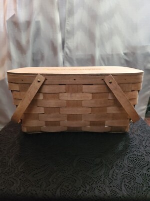 Vintage 17 1/2” Casino Queen Picnic Basket w/ Place Settings ...
