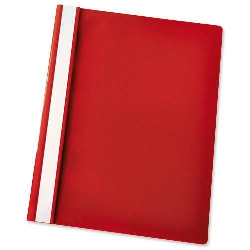Report Files A4 Project Files Folders 2 Prong Clear Front A4 Red | eBay