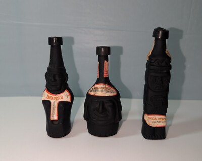 Vintage Inca Pisco Mini Bottles Empty Set of 3 | eBay