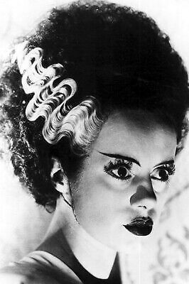 BRIDE OF FRANKENSTEIN ELSA LANCHESTER STRIKING PROFILE PORTRAIT 24X36 ...