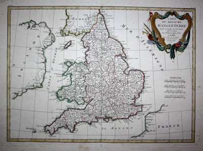 England Wales Great Britain Map Copperplate 1771 | eBay UK