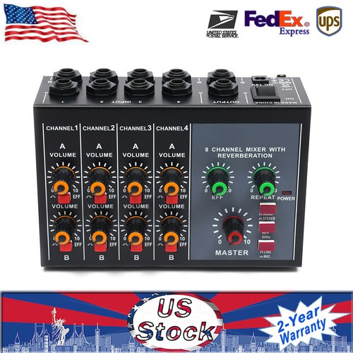 New Professional Audio Mixer MIX-428 8-Channel Stereo Sound Board ...