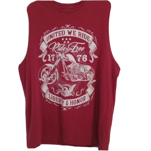 United We Ride T Shirt Lg Sleeveless Red | eBay