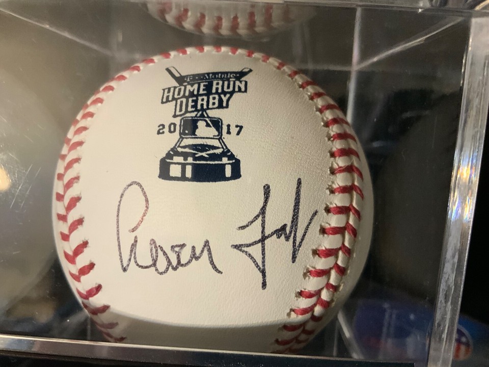 Aaron Judge Signed Baseball Autographed Rookie Year 2017 HOMERUN DERBY ...