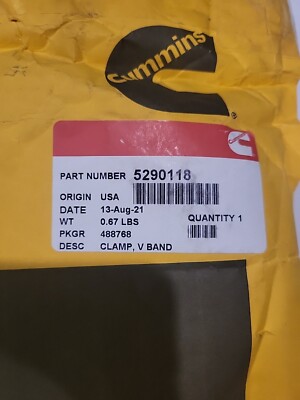 OEM CUMMINS CLAMP,V BAND 5290118 | eBay