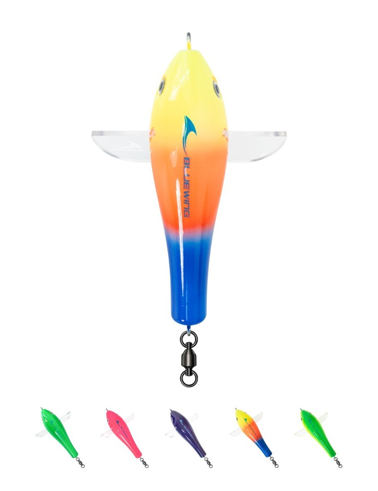 BLUEWING Deluxe Trolling Birds Through Wire Bird Fishing Teaser US ...