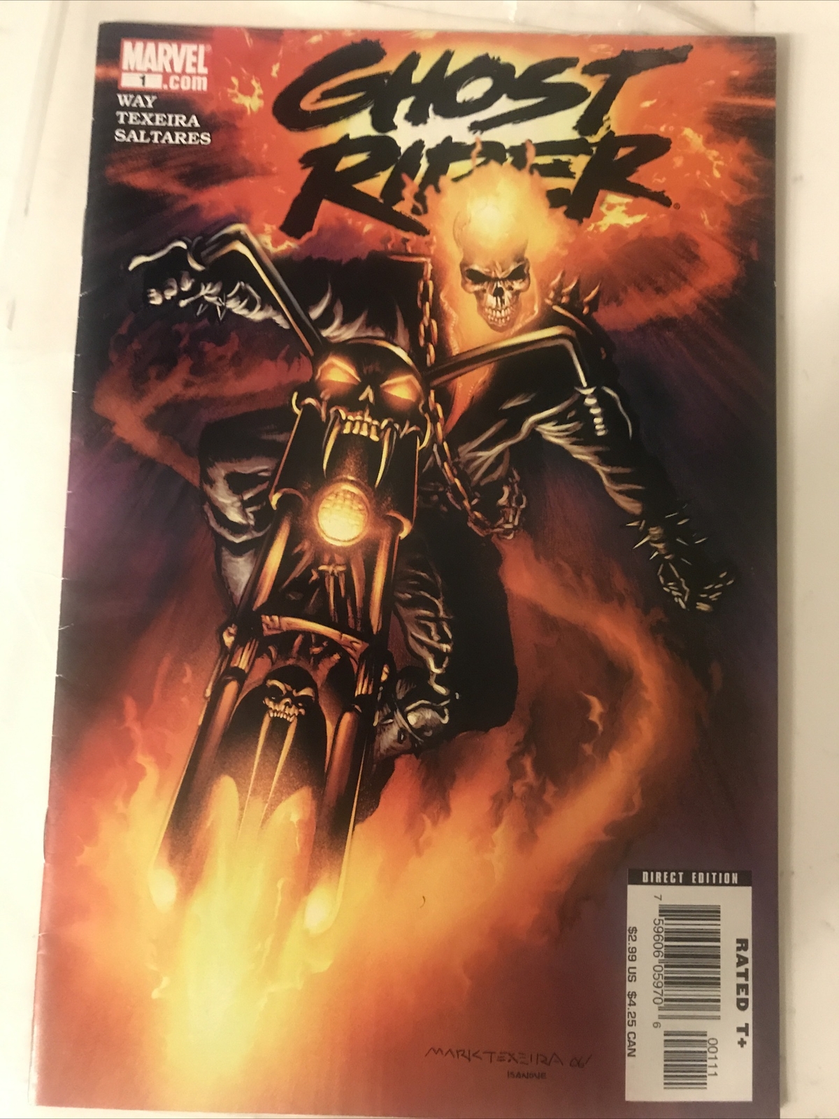 Ghost Rider 2006 #1 Marvel Comics Daniel Way Mark Texeira Javier ...