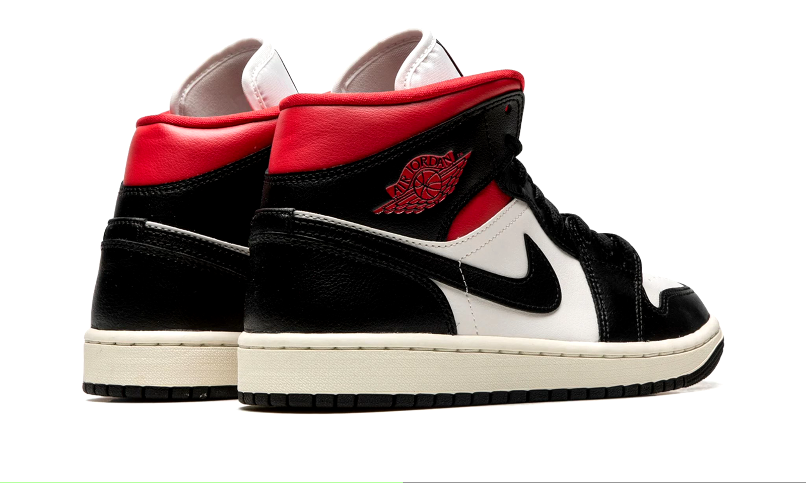 Nike Air Jordan 1 Mid Shoes Red Panda Black Gym Red Sail BQ6472-061 SZ ...