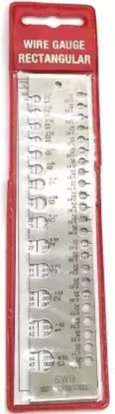 Rectangular Wire Gauge Sheet Metal Wire Gauge Clear Numbers And Letters ...