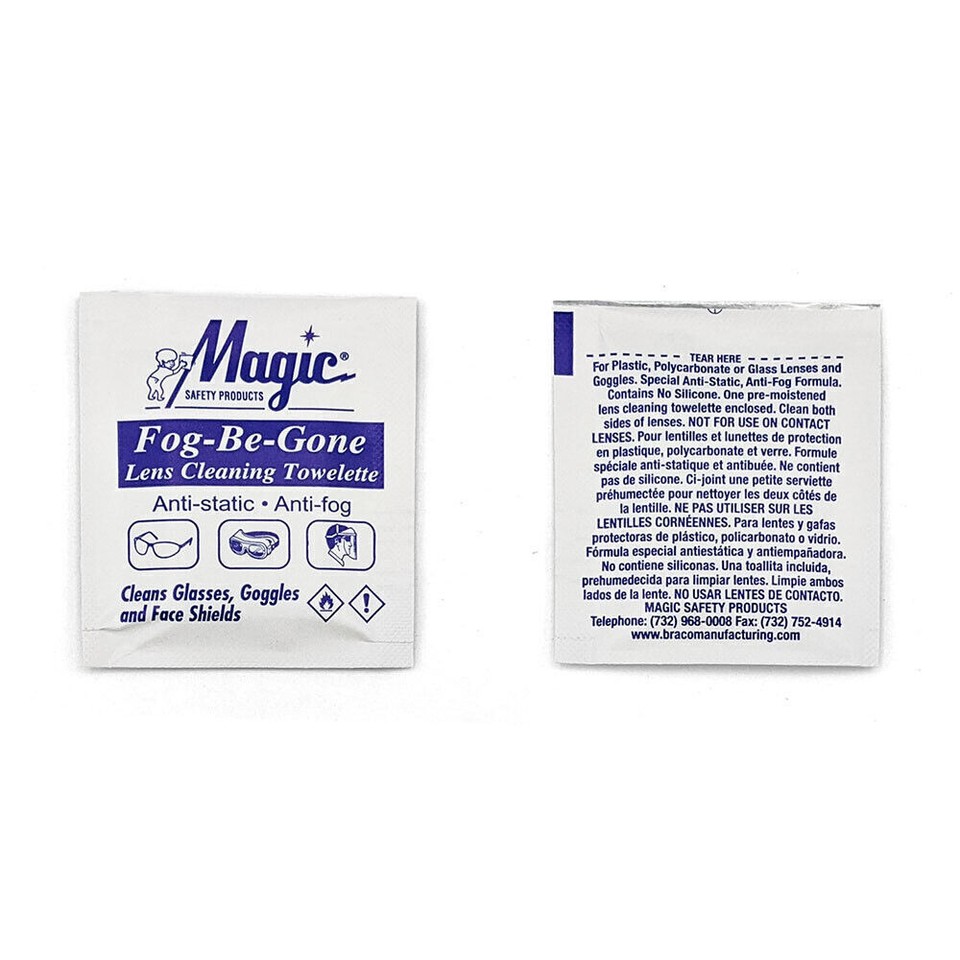 Magic Safety Product Fog-Be-Gone Glass Care Lens Cleaning Towelettes ...