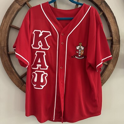 Kappa Alpha Psi Baseball Jersey XL Fraternity Frat Red | eBay