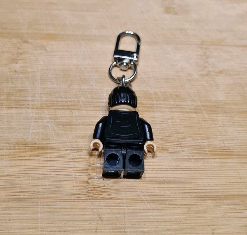 LEGO CUSTOM HORROR MOVIE SAW BILLY THE PUPPET MINIFIGURE KEYCHAIN ...