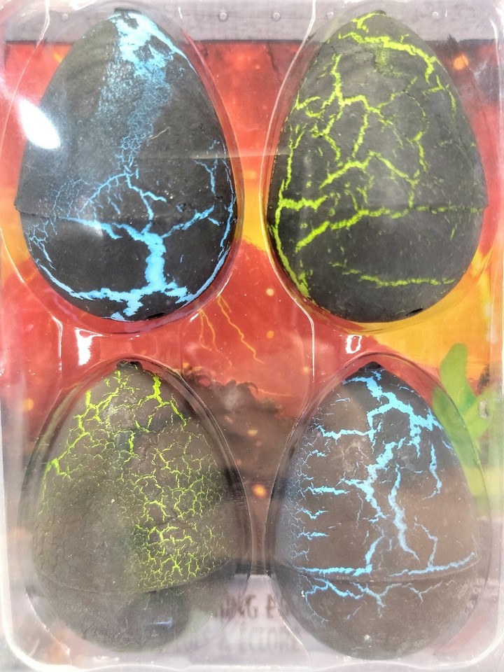 Jurassic World 4 Count Dinosaur Water Hatching Eggs Brand New Party Toy ...