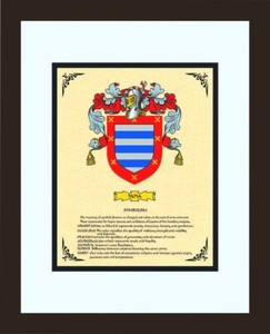 HERALDRY COAT OF ARMS ~ TAPIA FAMILY CREST ~ FRAMED | eBay